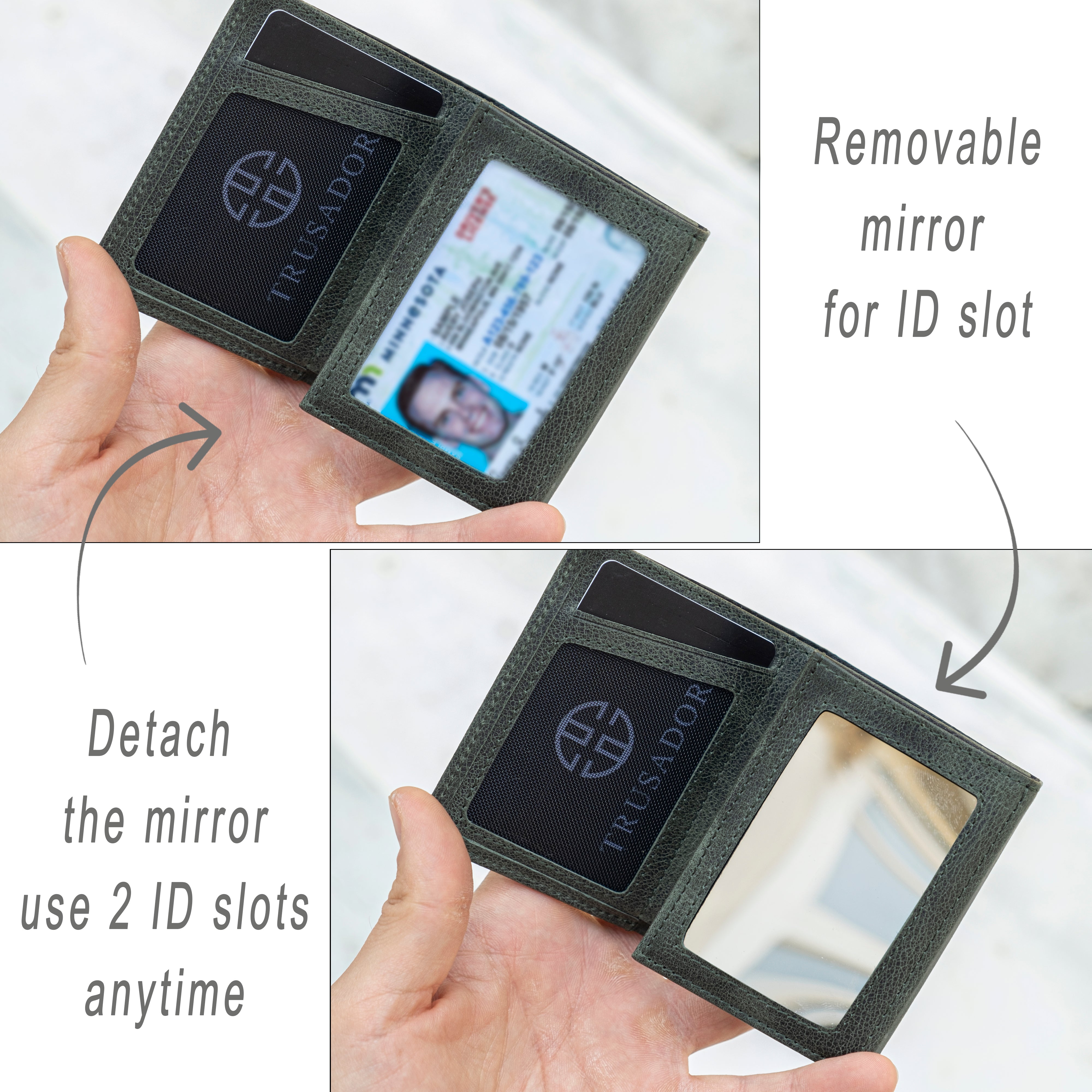 Stylish Mirror Wallet For Women And Men – Trusador